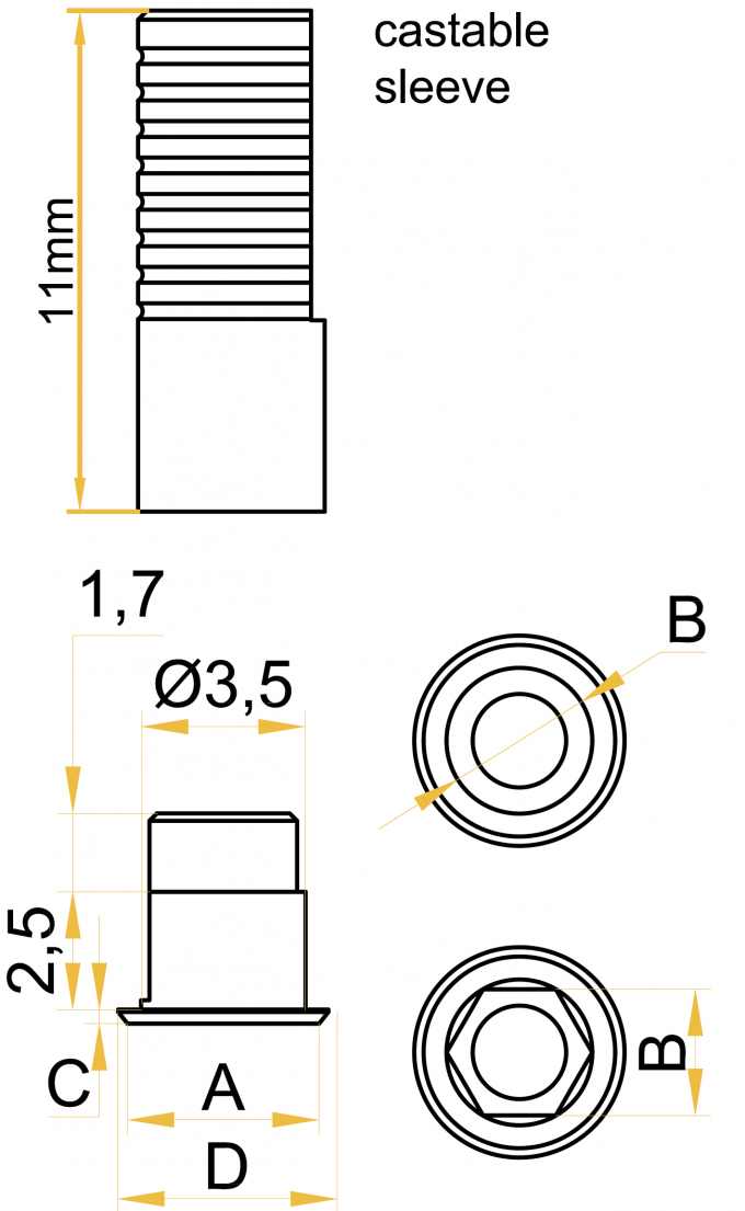 MIS Seven® Internal Hexagon Titanium Ti-Base Abutment Compatible NP 3 ...