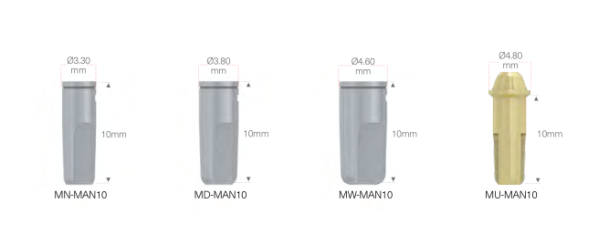 MIS Seven® Dental Implant Analog Compatible with RP 3.5mm/ WP 4.5mm