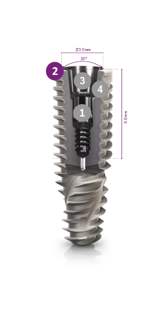 Neodent® GM Dental Implant Internal Premill Blank 14mm Engaging ... Neodent® GM Dental Implant Internal Premill Blank 14mm Engaging ...